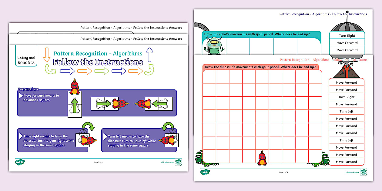 Grade 2 - Coding Game: Follow the Directions - Twinkl
