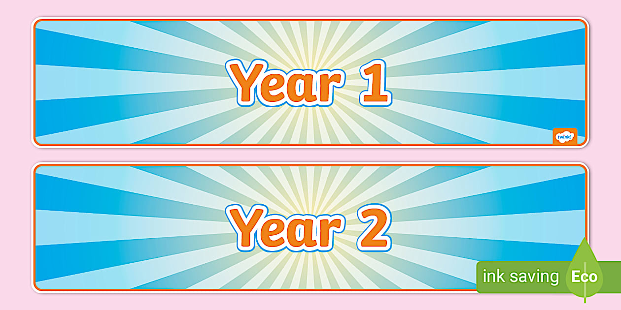 Year 1/ Year 2 Banner Display Pack (teacher made) - Twinkl