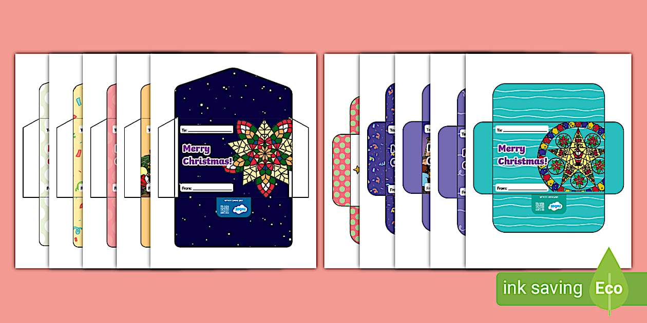 Printable Christmas Envelopes | Grade 1 | Twinkl - Twinkl