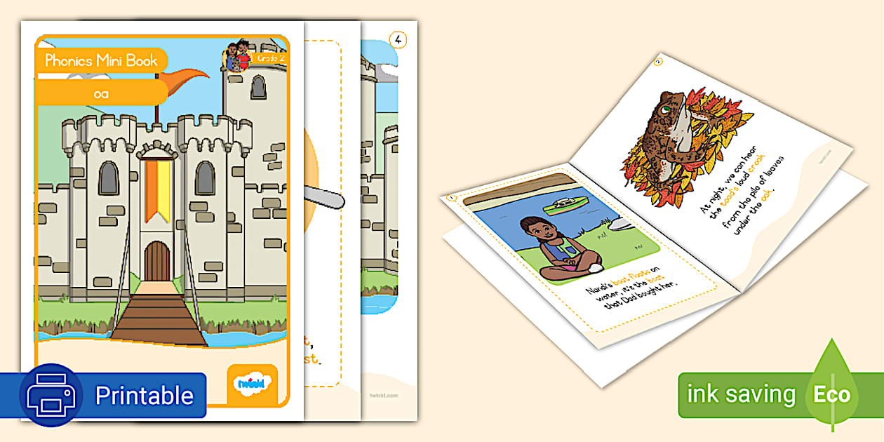 Grade 2 Phonics Mini Book -oa- (teacher made) - Twinkl