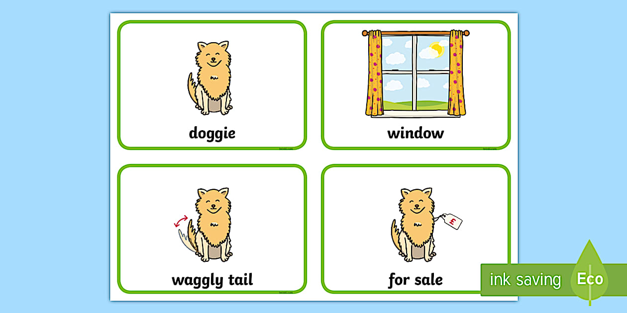How Much Is That Doggie in the Window? Nursery Rhyme Picture Flashcards