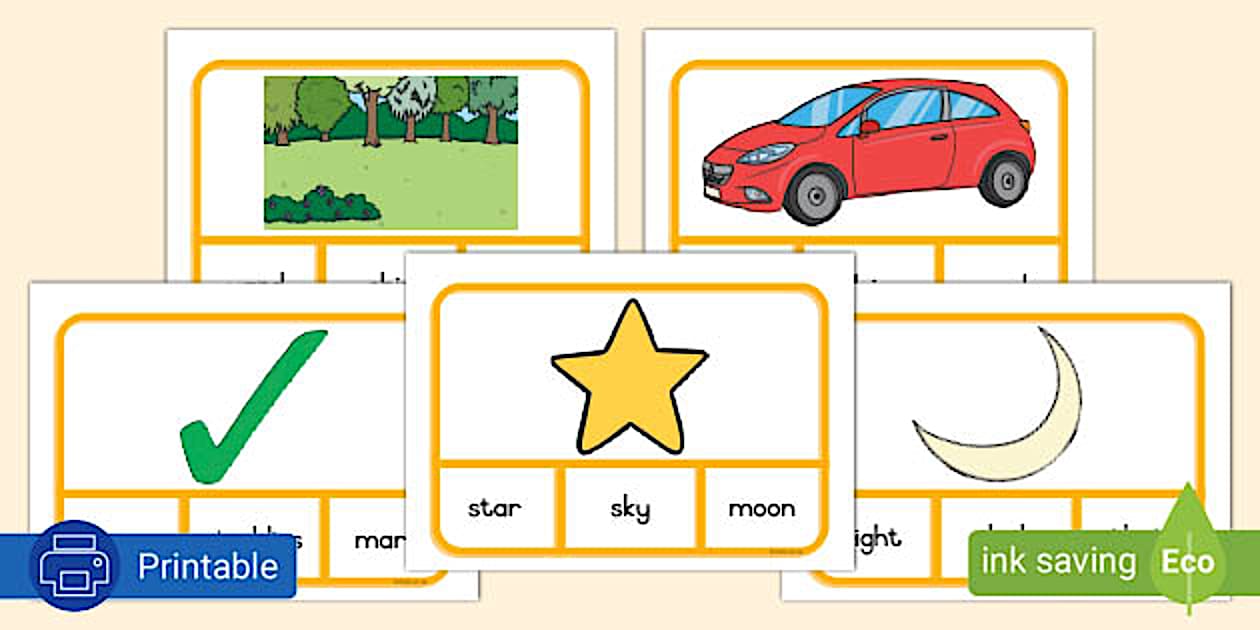 Grade 2 Phonics: -ar Sound Peg Cards (teacher made) - Twinkl