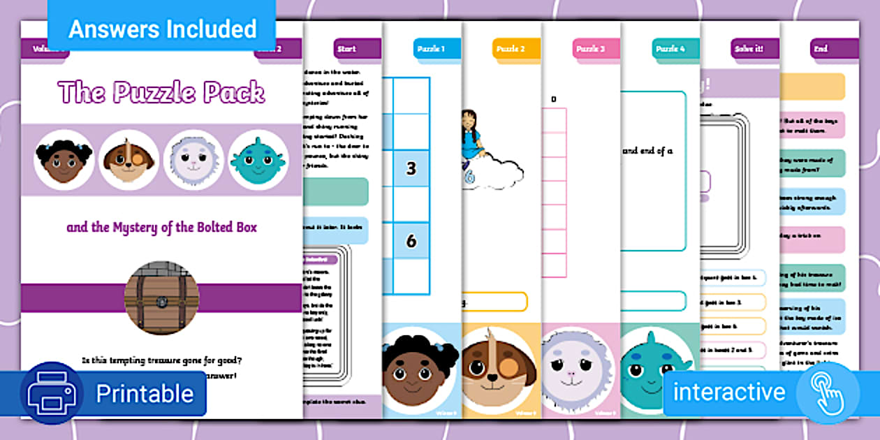 Puzzle Pack - Volume 9 - Kids Logic Puzzles – Twinkl - L2