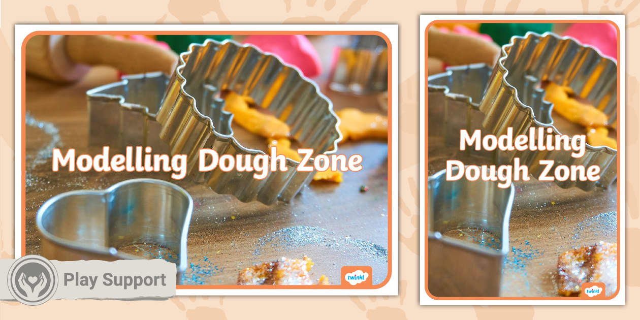 Modelling Dough Zone Play for All Ages Photo Display Poster