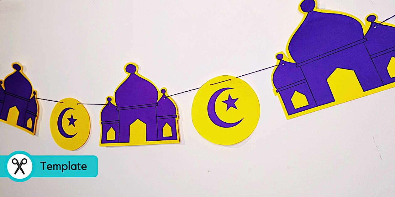 Mosque Display Banners | Eid Crafts (teacher made) - Twinkl