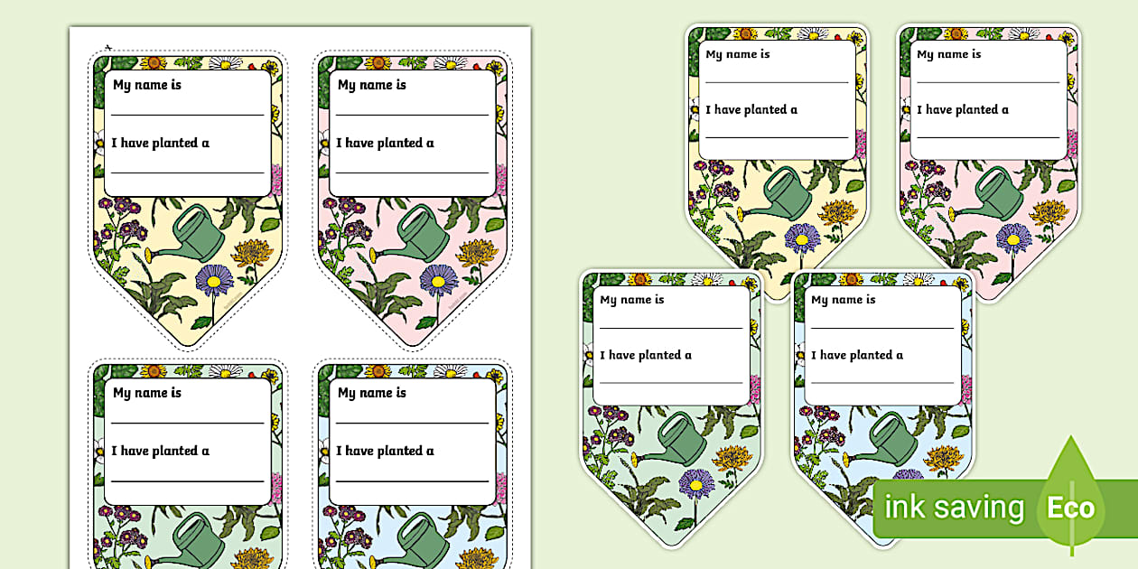 Planting Labels (teacher made) - Twinkl