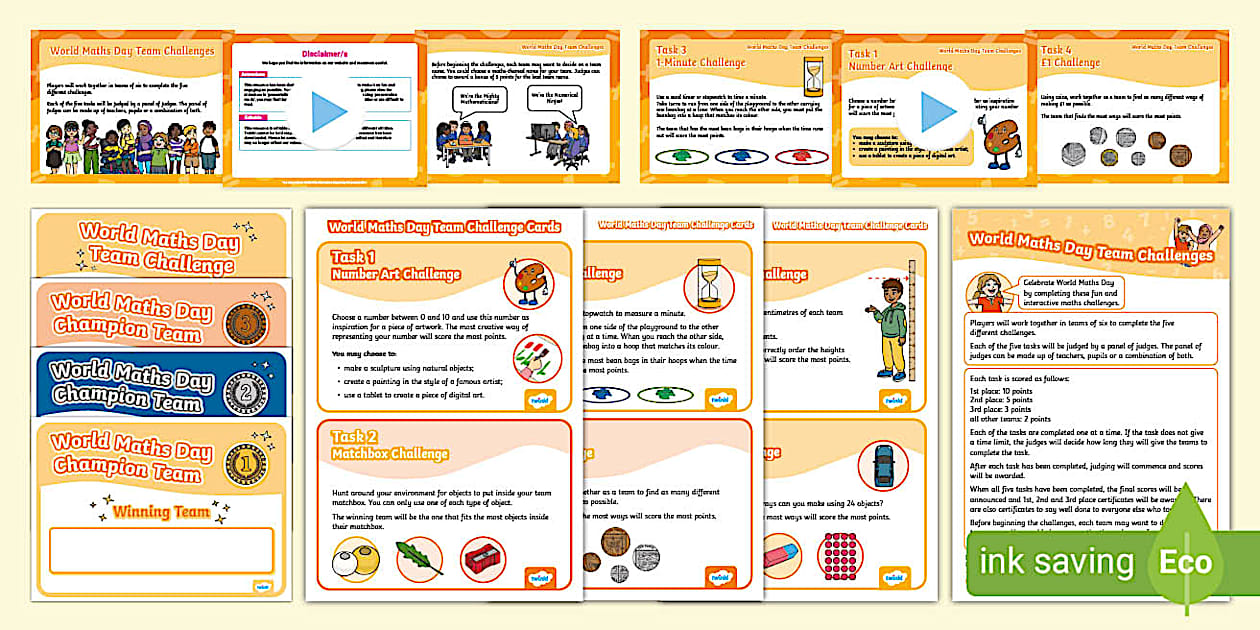 👉 World Maths Day Challenge Competition Pack | Twinkl | KS1