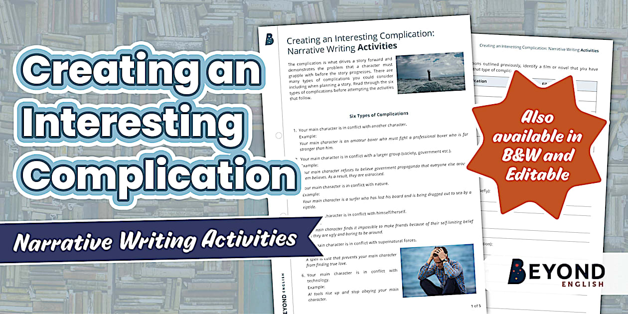 Narrative Writing Activity Sheet for Creative Storytelling