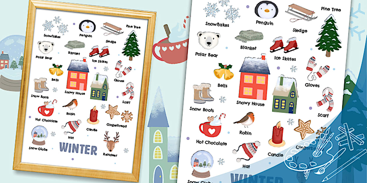 Winter Icons Poster | Twinkl Art Gallery