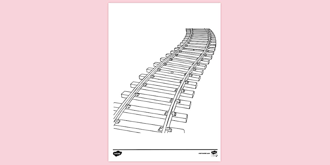 Railway Line Colouring | Colouring Sheets (Teacher-Made)