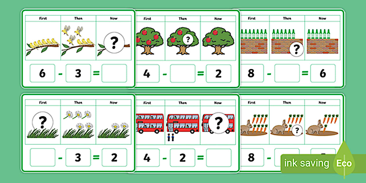 Editable First, Then, Now Finding the Unknown Subtraction Stories