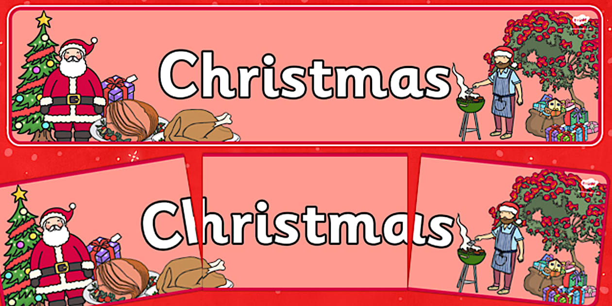 Christmas Banner | Christmas | Twinkl (teacher made)