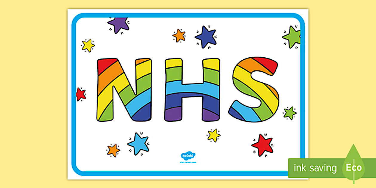 Colour the NHS with a Rainbow Poster