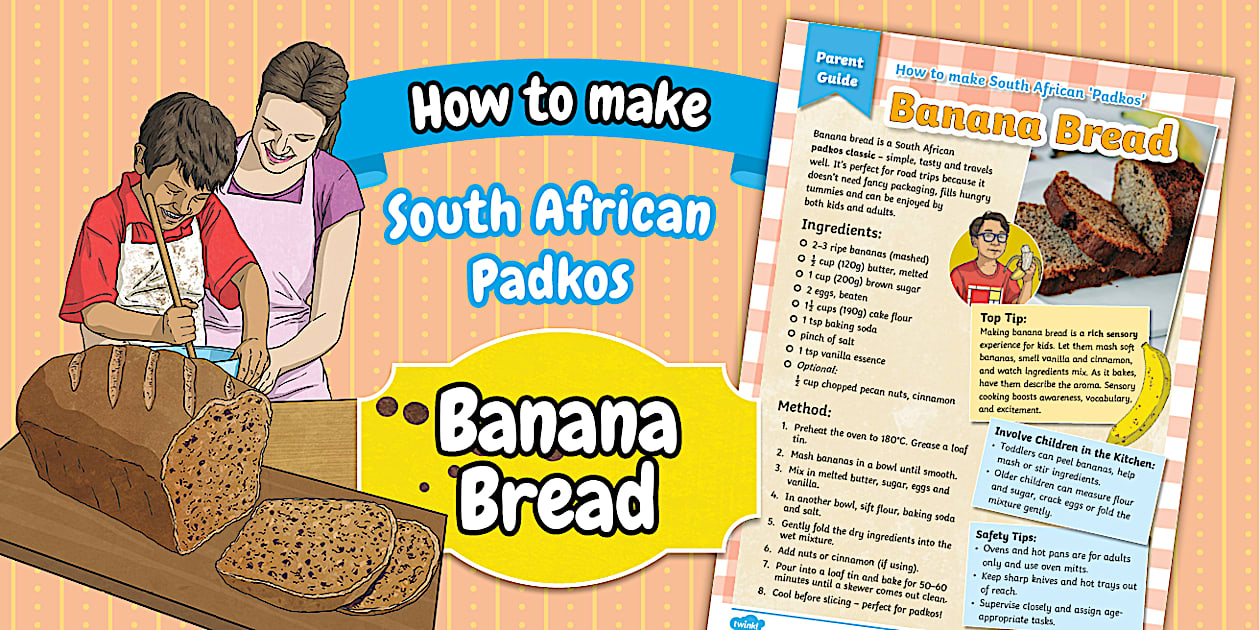How to make South African Padkos- Banana Bread Recipe
