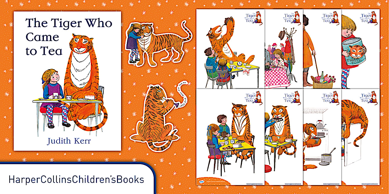 The Tiger Who Came to Tea Characters | Printable Cut-Outs