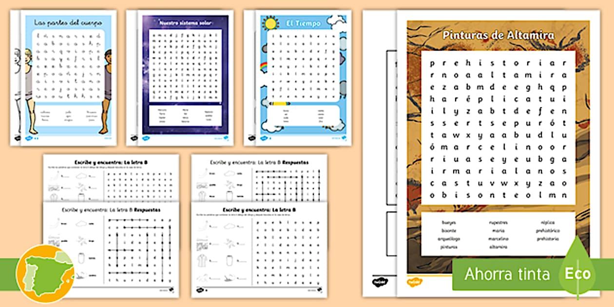 Pack de Recursos: Sopas de Letras Temáticas - Twinkl