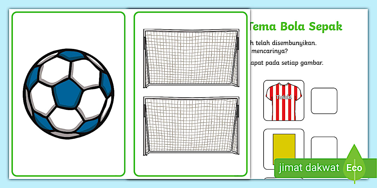 Aktiviti Mencari Tema Bola Sepak (teacher made) - Twinkl