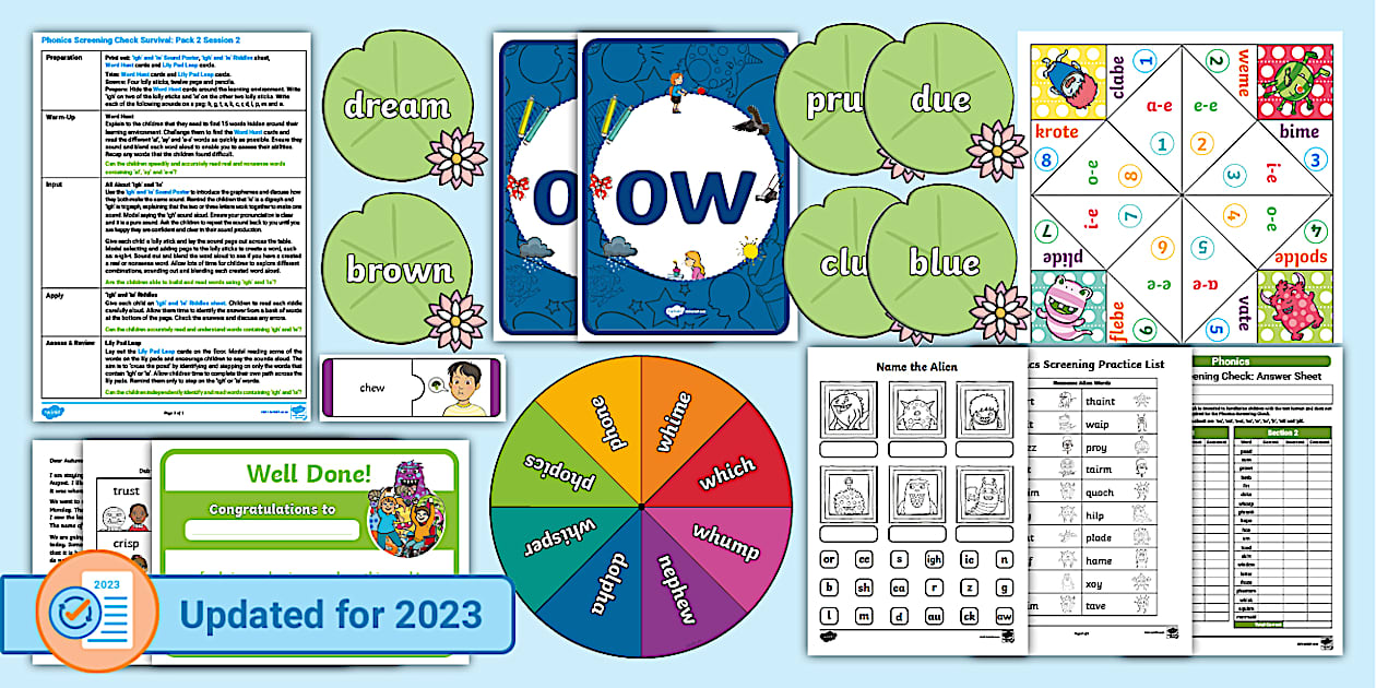 Phonics Screening Survival: Year 2 Rapid Recap Intervention Taster Pack