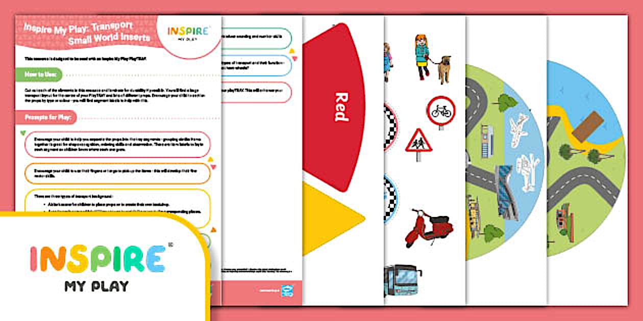 Inspire My Play: Transport Small World Inserts - Twinkl