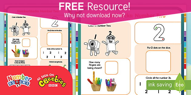 FREE Numberblocks: Number 2 Activity | Twinkl (teacher made)