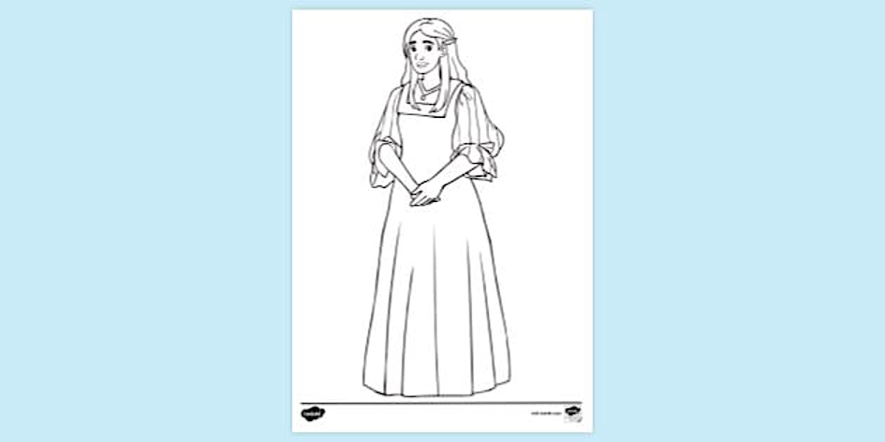 Nerissa Colouring Sheet | Colouring Sheets (Teacher-Made)