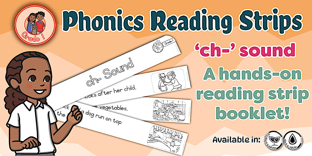 Grade 1 Phonics - Reading Strips - ch- (CAPS Aligned)