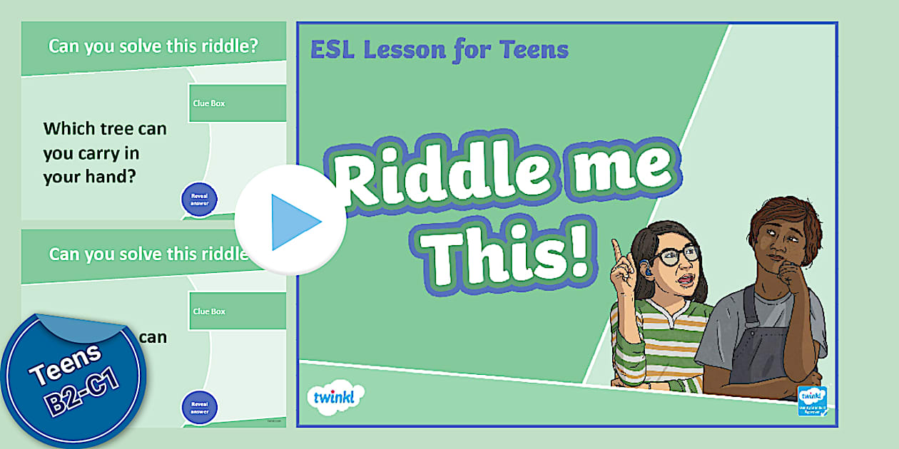 Twinkl ESL Riddles PPT (ティーチャーメイド)