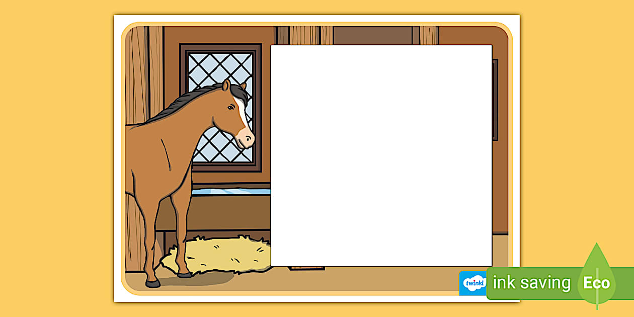 Horse Picture Frame (teacher made) - Twinkl