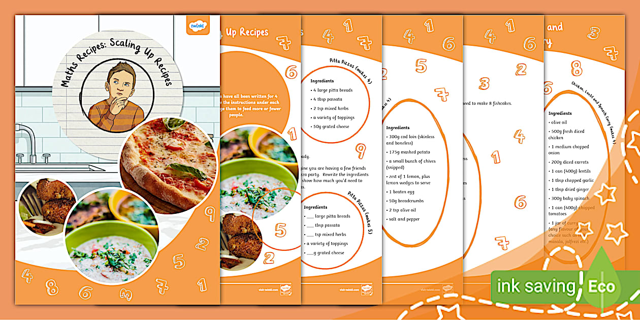 👉 Maths Recipes: Scaling Up Recipes (Ages 7 - 9) - Twinkl