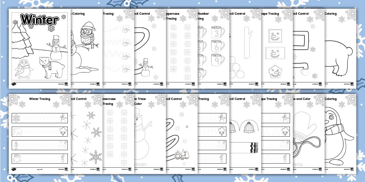 Winter Toddler Busy Book (teacher made) - Twinkl