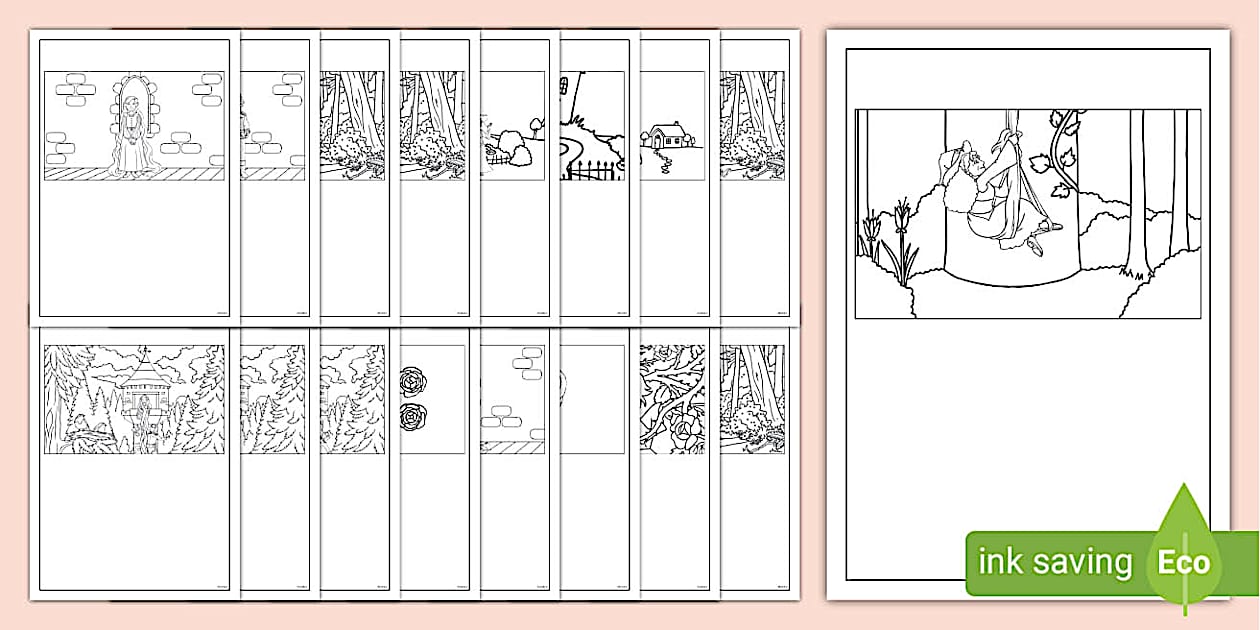 Editable Rapunzel Writing Frames (teacher made) - Twinkl