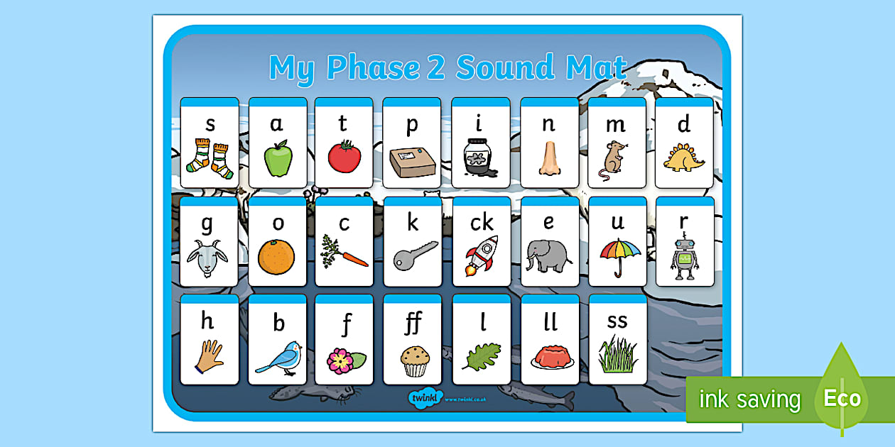 Arctic Themed Phase 2 Sound Mat (teacher made) - Twinkl