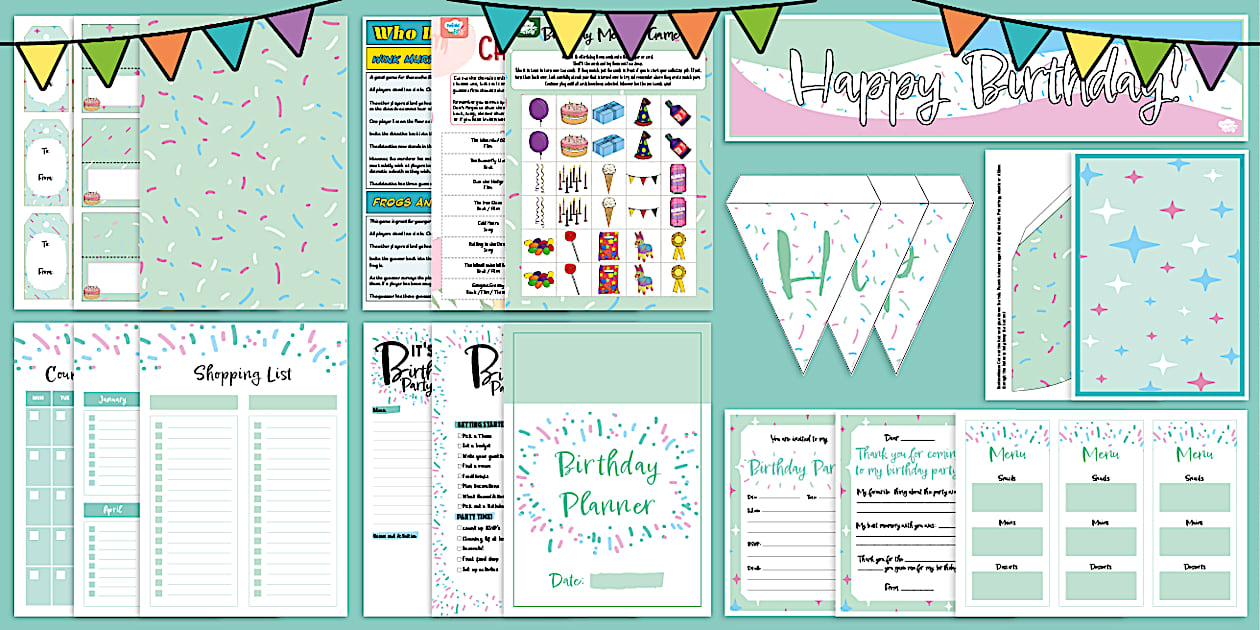 Birthday Party Planning Pack | Twinkl Party - Twinkl