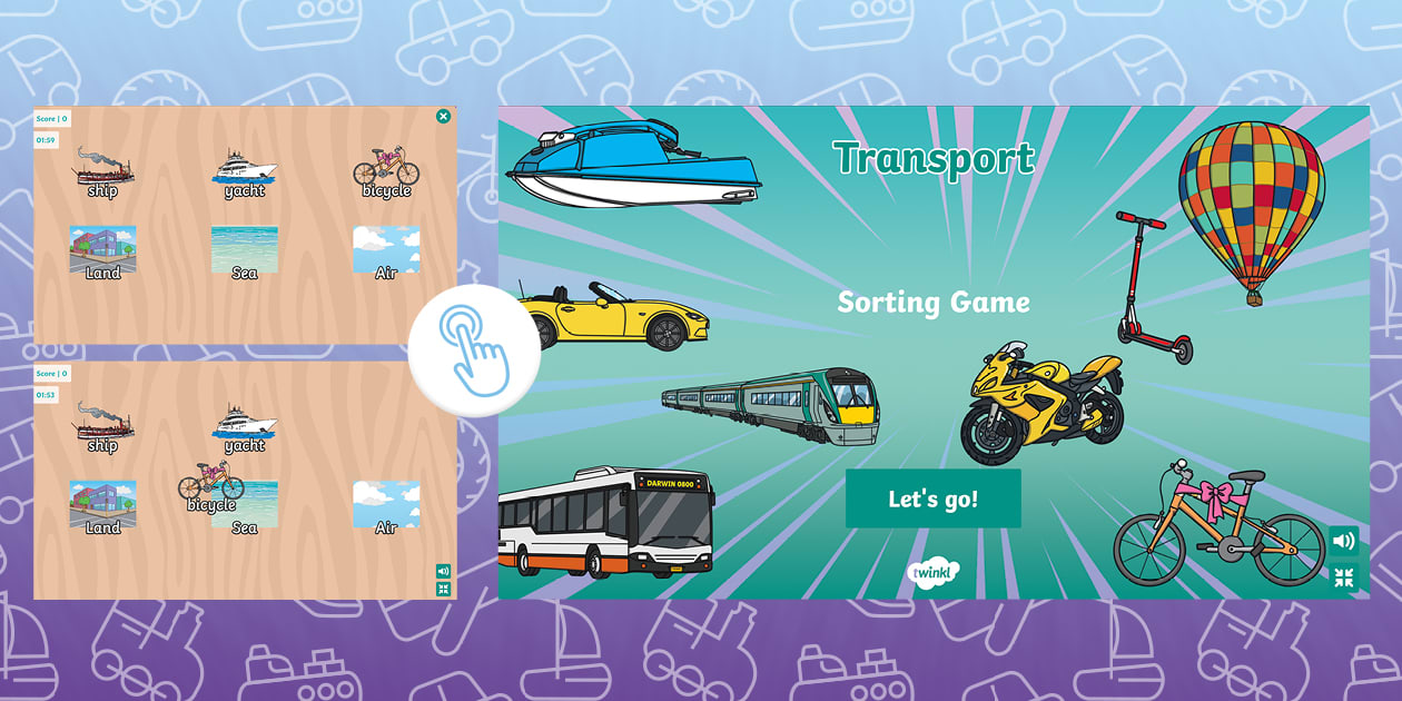 Transport Interactive Sorting Game (teacher made) - Twinkl Transport Interactive Sorting Game (teacher made) - Twinkl
