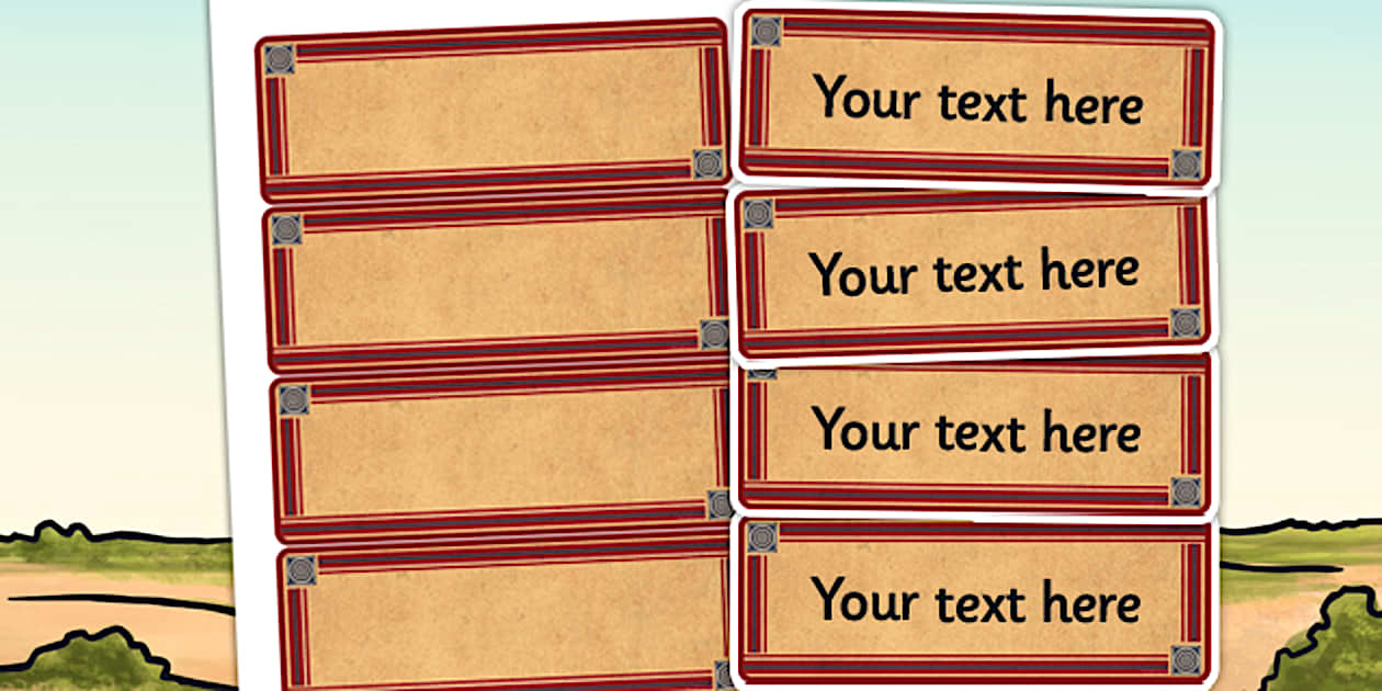 The Indus Valley Themed Editable Labels (teacher made)