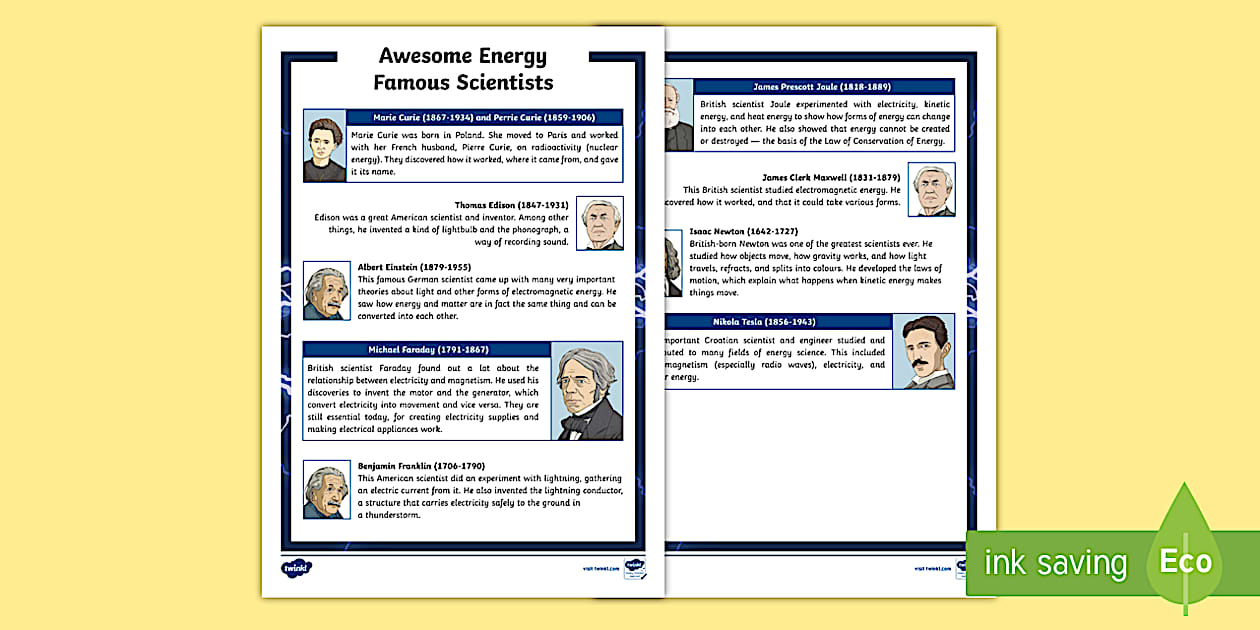 Awesome Energy Fact File (Teacher-Made) - Twinkl