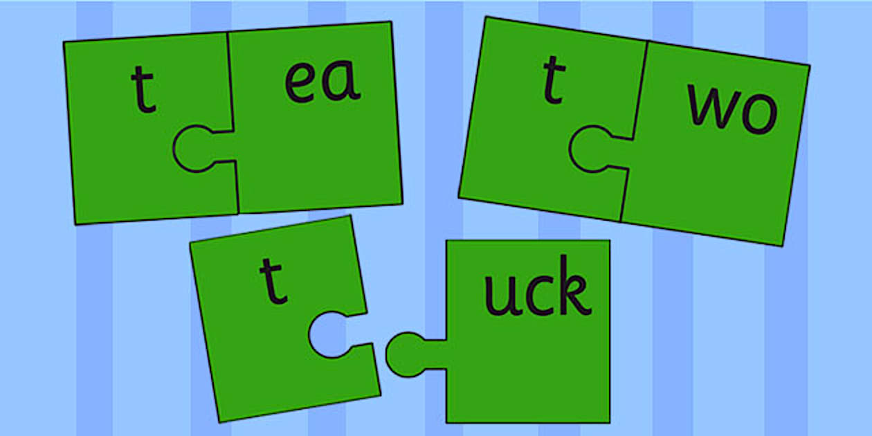 Black and White Word Initial 't' Jigsaw Cut Outs - Twinkl