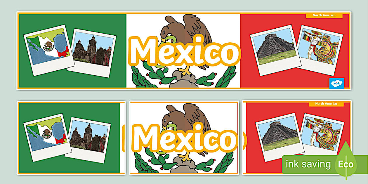 KS2 Mexico Display Banner (teacher made) - Twinkl