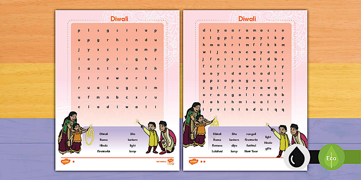 Diwali Word Search Activity I Twinkl Canada
