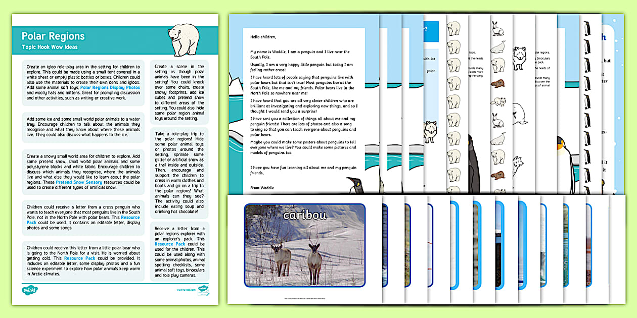 Polar Regions Topic Hook Wow Ideas and Resource Pack