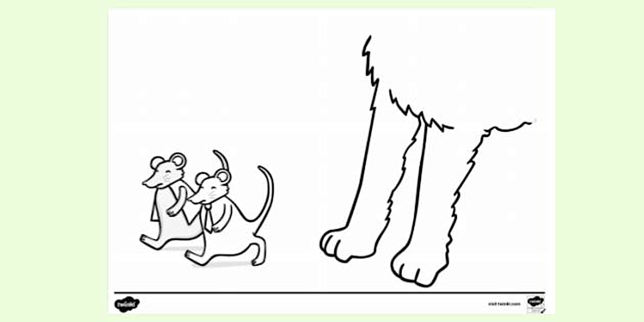Mouse Running Colouring | Colouring Sheets (teacher made)
