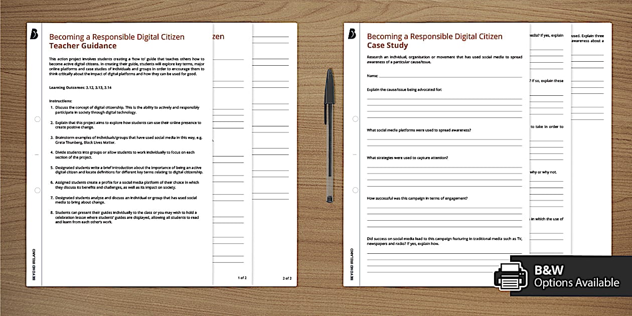 Becoming a Responsible Digital Citizen Action Project