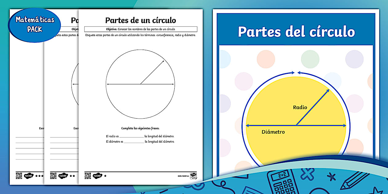 Pack de recursos: Las partes del círculo (teacher made)