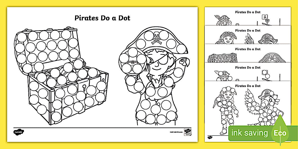 Pirates Do a Dot Activity | Twinkl (Teacher-Made) - Twinkl