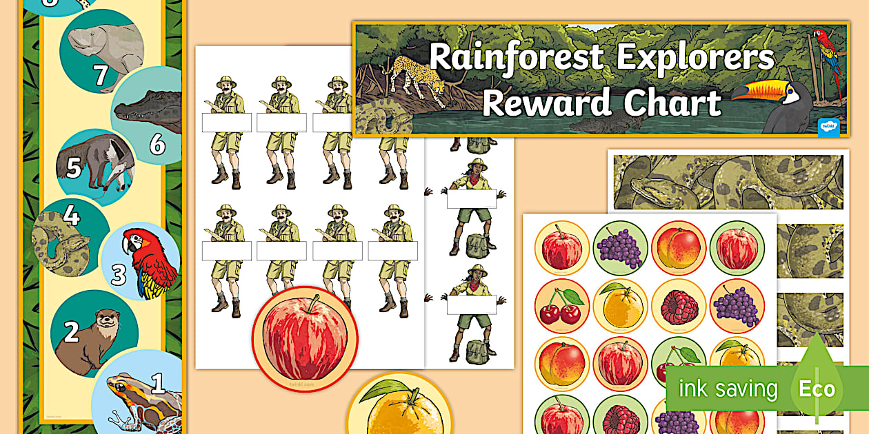 Rainforest Explorers Reward Display Pack (Teacher-Made)