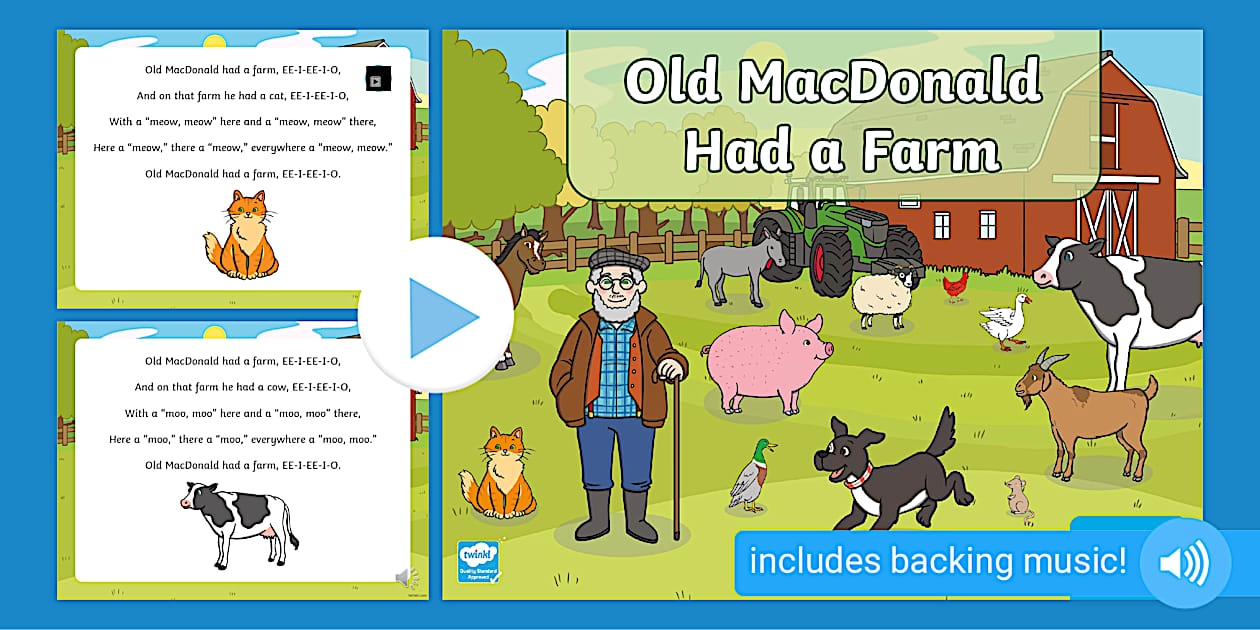 Old MacDonald Had a Farm PowerPoint - Twinkl