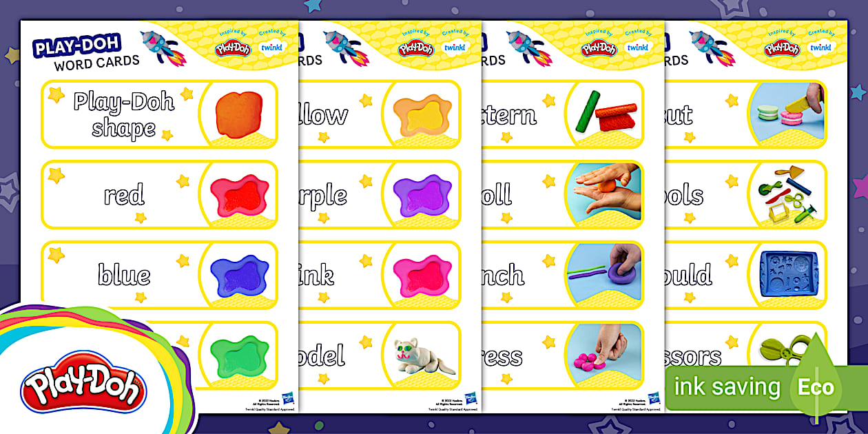 Play-Doh: Word Cards