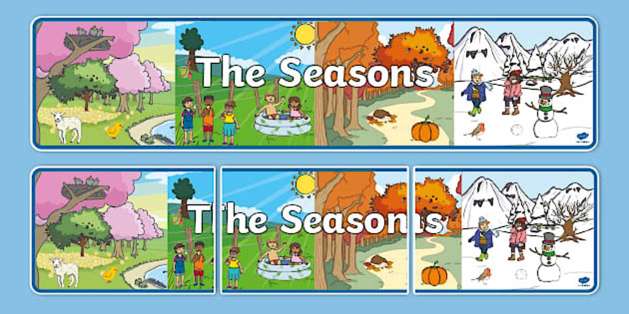 The Seasons Display Banner (teacher made) - Twinkl