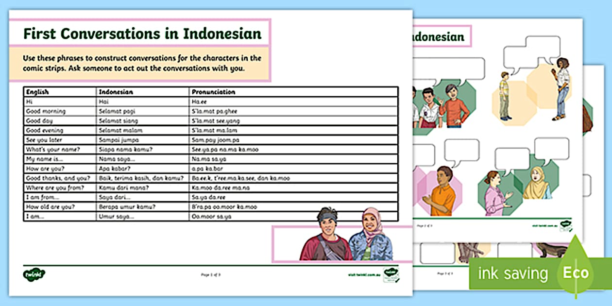 First Conversations Worksheet (teacher made) - Twinkl
