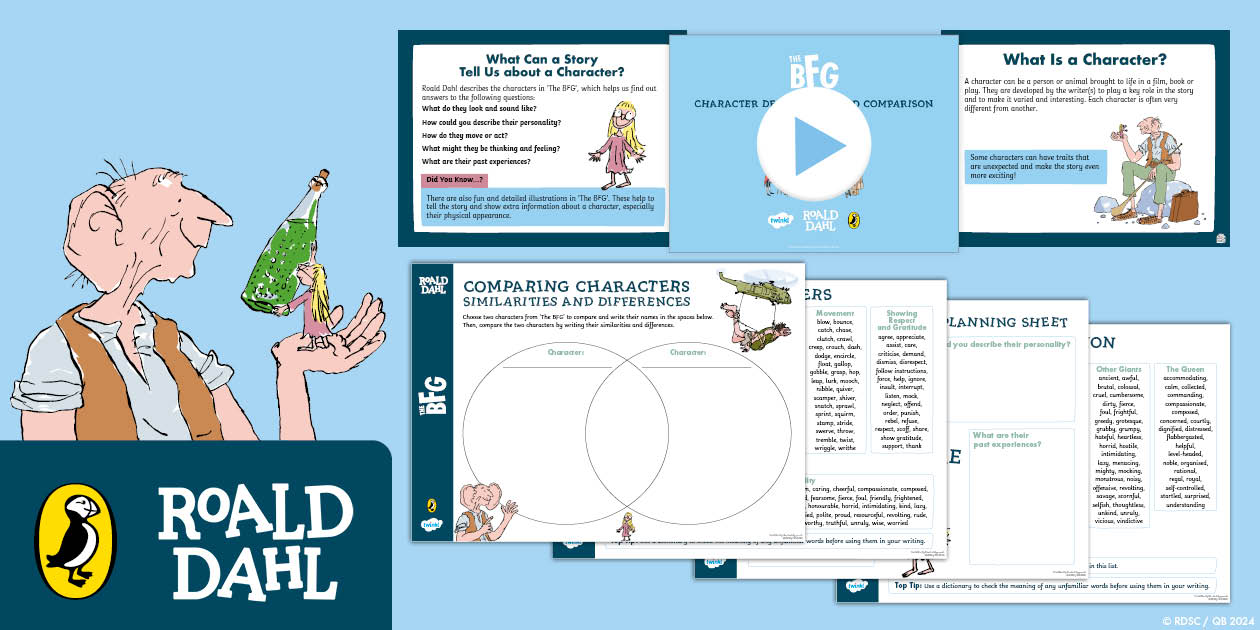 FREE! - 'The BFG' Character Description Activity | Age 7-11 | Twinkl